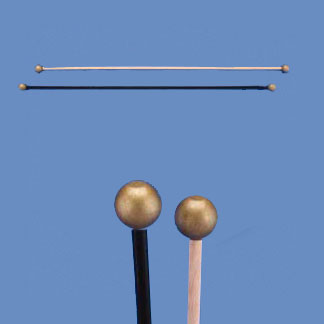 Flag Making Supplies - Banner Staffs with Gold Balls