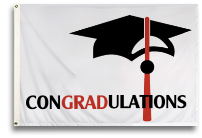 Graduation Flags - Congradulations