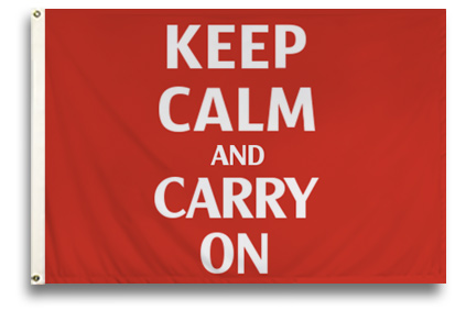 Keep Calm And Carry On Flags
