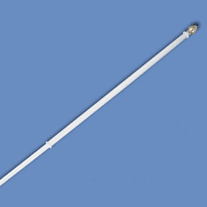 Marching Band Flagpoles - White Fiberglass