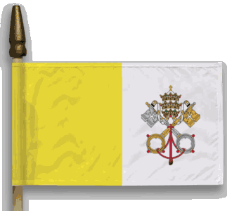 Papal Flag 12"x18"