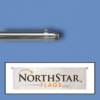 Parade Banner Poles - Deluxe Aluminum w/ Ornament Adapters