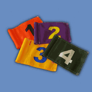 Putting Green Flags - Numbered