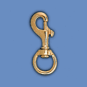 Solid Brass Swivel Snaps