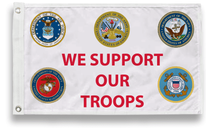 We Support Our Troops Flag