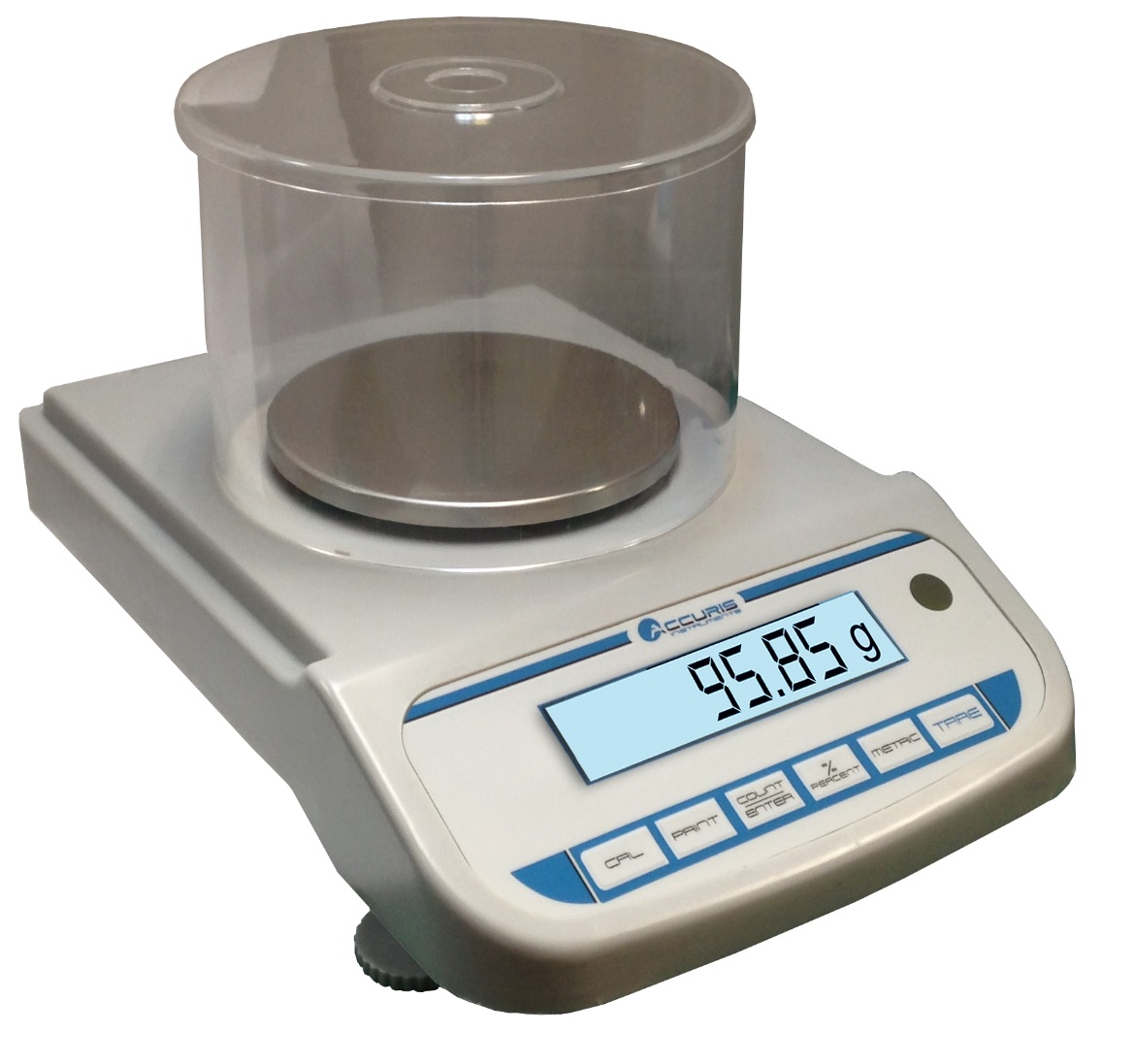 Accuris Compact Balance w/Plastic Draftshield, 500 g x 0.01 g, W3300-500