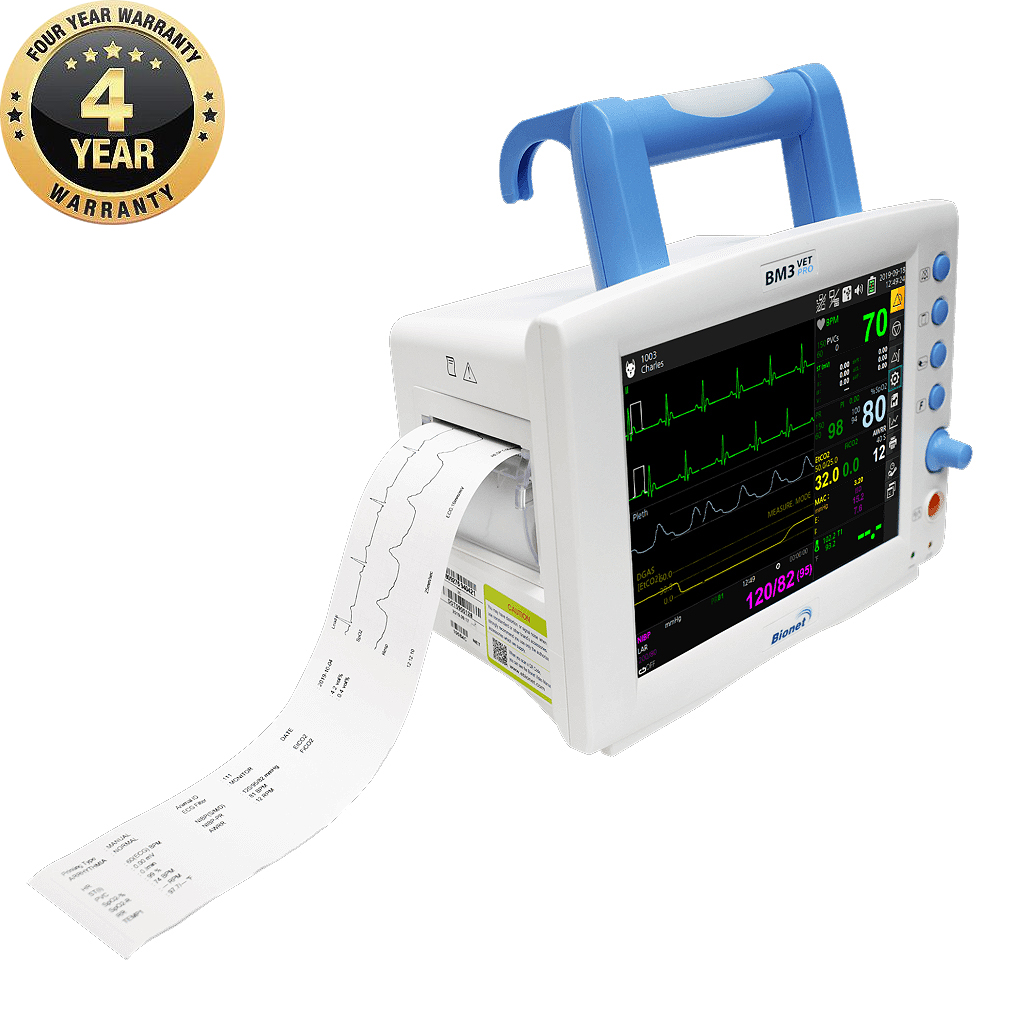 Bionet BM3 Vet PRO Touch Screen Veterinary Patient Monitor