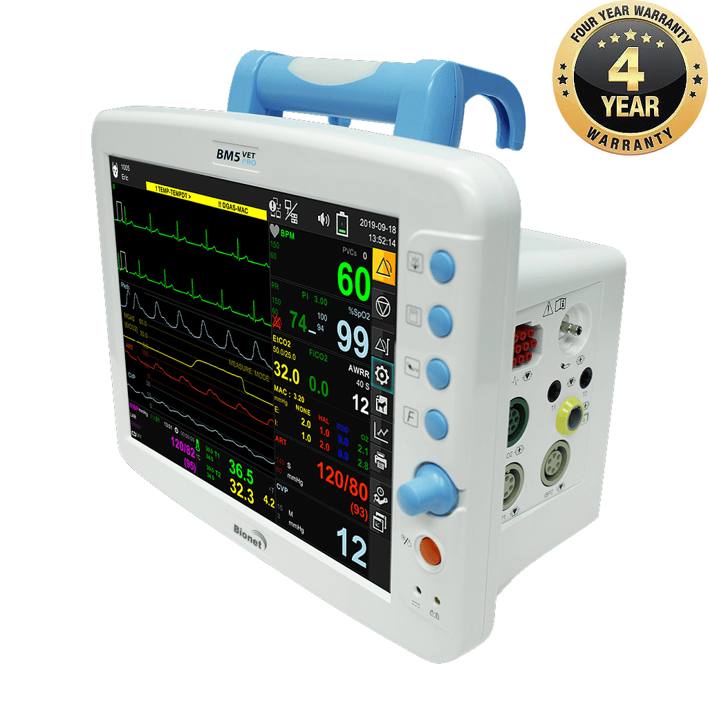 Bionet BM5 Vet PRO Multiparameter Veterinary Patient Monitor
