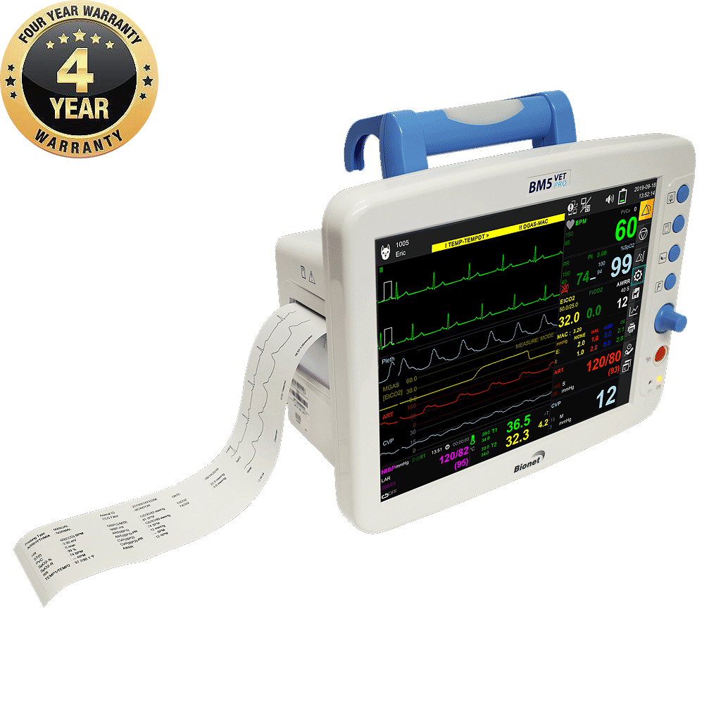 Bionet BM5 Vet PRO Multiparameter Veterinary Patient Monitor