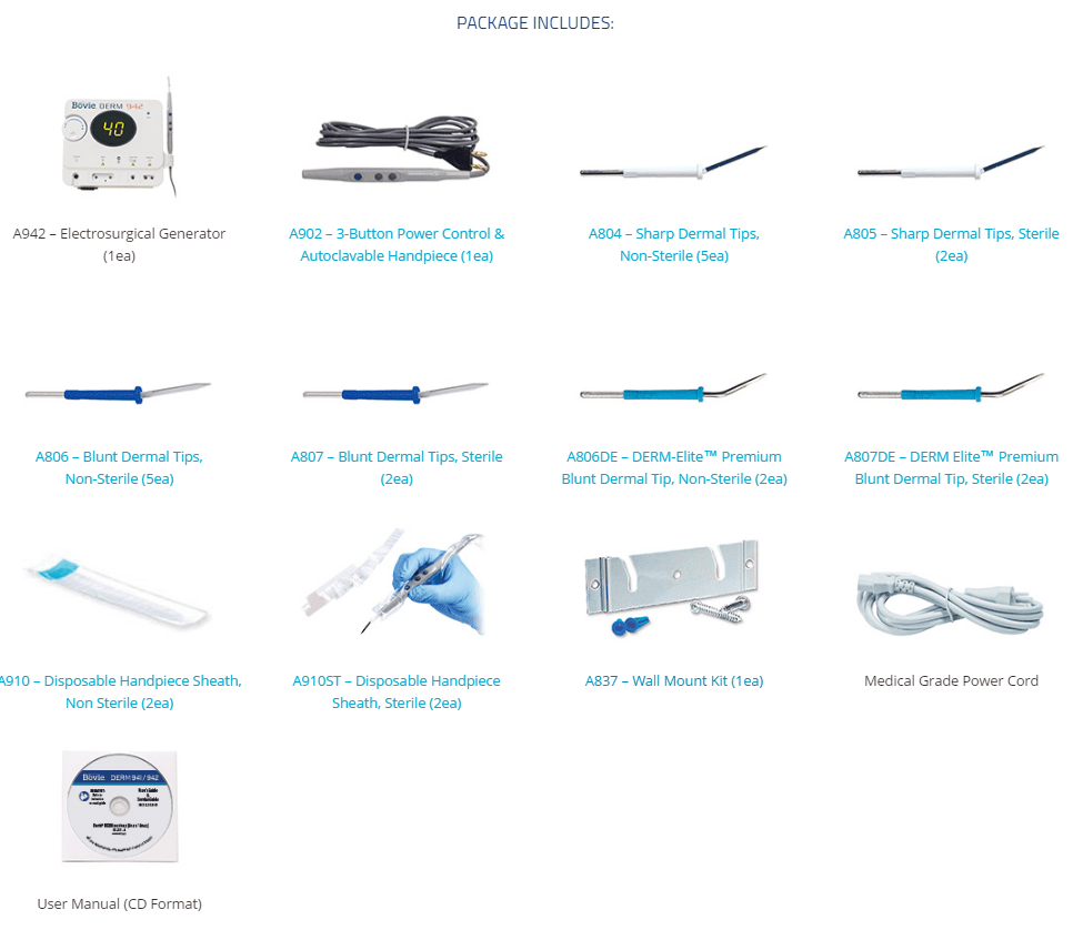 Bovie DERM 942 40W High Frequency Electrosurgical Generator, A942