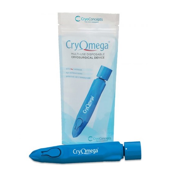 CryOmega Disposable Cryosurgical Device w/16gr N2O Cartridge, 160-2003