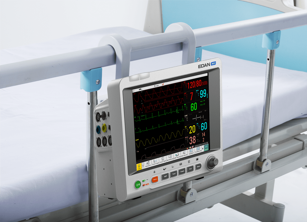 EDAN IM60 Multiparameter Patient Monitor | ECG, NIBP, SpO2, Resp., Temp