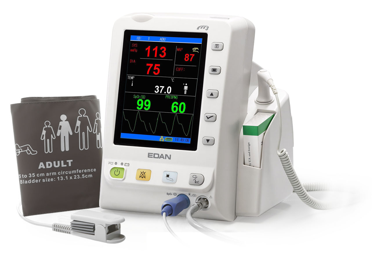 EDAN M3.NST Multi Parameter Patient Monitor | NIBP, SpO2, Temp.