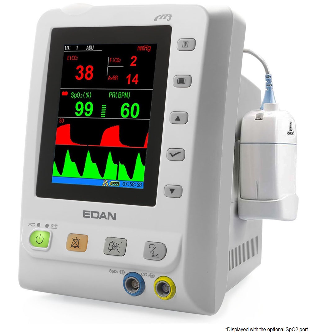 EDAN M3B Capnography Monitor, 5.7" Color Display | Auth. Dealer