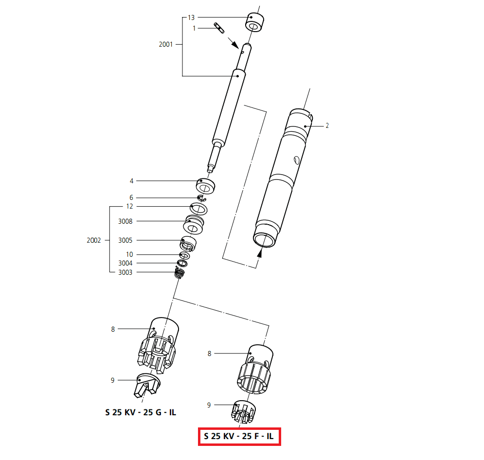 IKA S 25 KV - 25 F IL Inline Dispersing Element|P/N 2830200