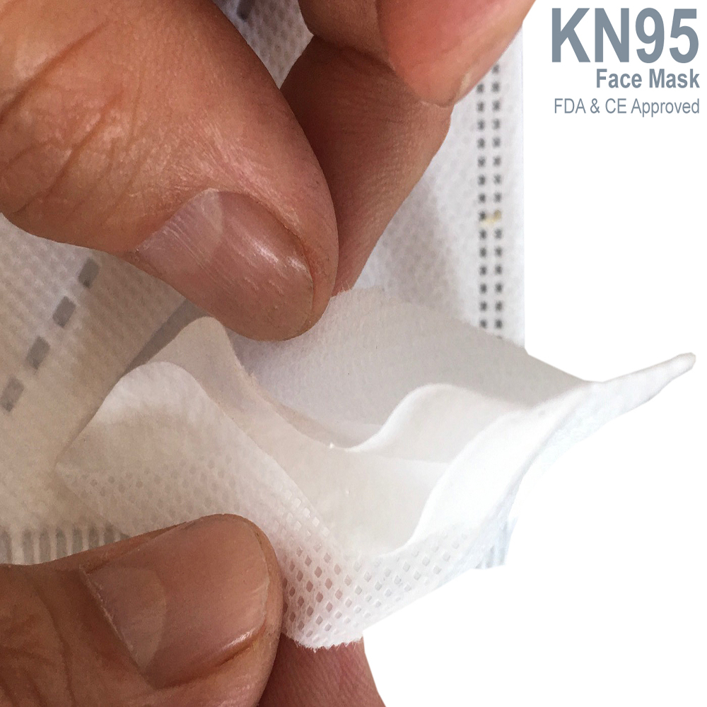 KN-95 Face Respiratory Mask, 4 Layers Filtration, FDA & CE Approved ...