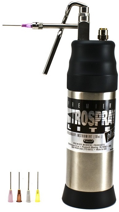 Premier Medical Nitrospray LITE Liquid Nitrogen Sprayer with 5 Tips ...