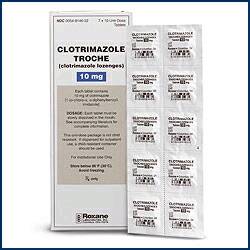 Antifungal Clotrimazole 10 Mg Unit Dose, Oral Troche (Lozenge) Blister ...