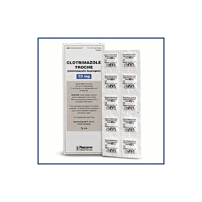 Antifungal Clotrimazole 10 Mg Unit Dose, Oral Troche (Lozenge) Blister ...