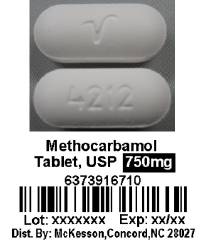 Centrally Acting Skeletal Muscle Relaxant Methocarbamol 750 Mg Unit ...