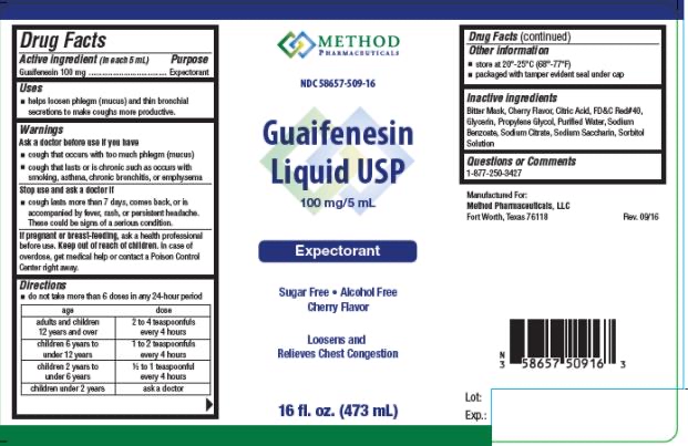 Cold and Cough Relief, 16 oz. Liquid Battle, 100 mg / 5 mL Guaifenesin ...