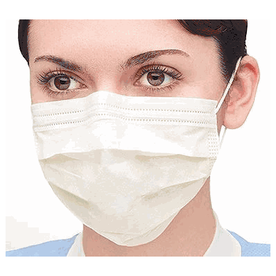 Earloop Masks, color Yellow, EXTRA-Lite Procedure mask, sold as 50/box ...