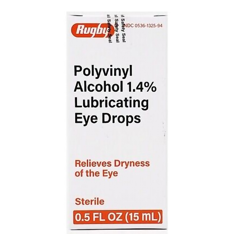 Eye Lubricant, 0.5 oz. Dropper Bottle, 1.4 % Strength Polyvinyl Alcohol ...