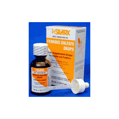 Ferrous Sulfate Supplement Silarx 15 Mg Drops 50 Ml volume by Silarx ...