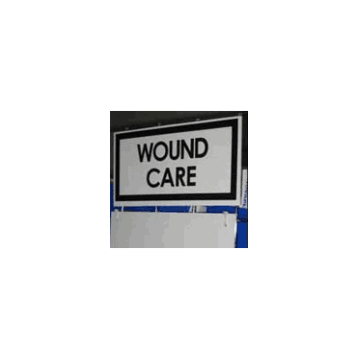 Fine Signs WOUND CARE 24" Width X 12" Height, Each - Healthmark