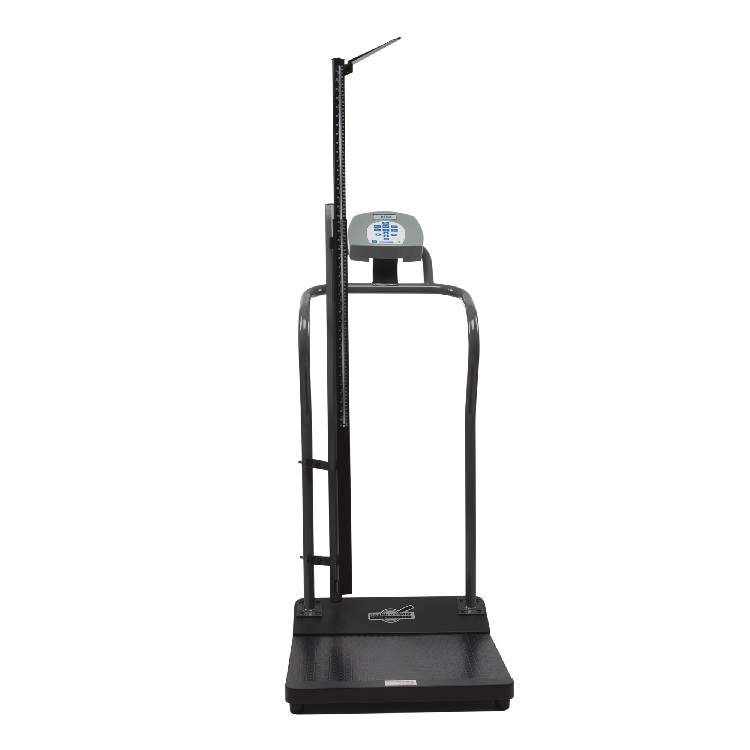 Handrail Scale with Height Rod, 454 kg Capacity, 2-5/8" X 15-3/4" X 22 ...