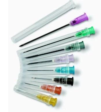 Hypodermic Needle, Green, 21ga x 2" Tri-Bevel :uer Lock Connection ...