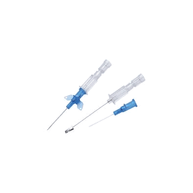Peripheral IV Catheter, 20 ga x 1 1/4" with Safety Straight Hub ...