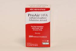 Proair Hfa Beta-adrenergic Agonist Albuterol Sulfate 90 Mcg Inhalation ...