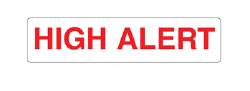 Warning Label Barkley® High Alert White 3/8 X 1-5/8 Inch - Label, High ...