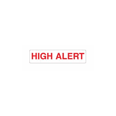Warning Label Barkley® High Alert White 3/8 X 1-5/8 Inch - Label, High ...