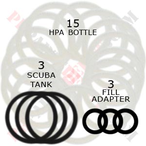 PepperBall Air Fill O-ring Kit