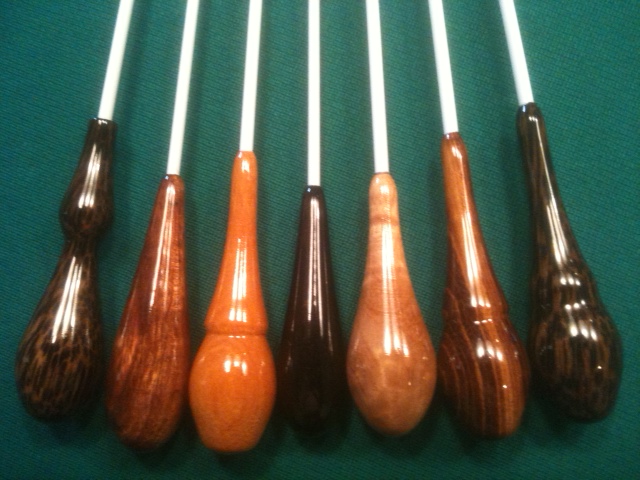 Exotic wood handle Baton