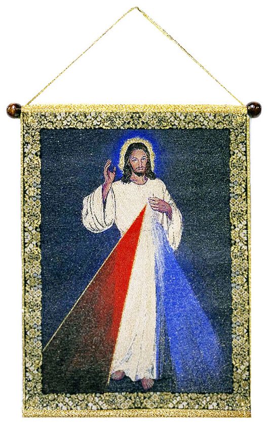 The Christ Divine Mercy, Hanging Tapestry Icon Banner - at Holy Trinity ...