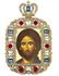 Byzantine Icon of Christ, Jeweled Framed Icon With Crown - at Holy ...