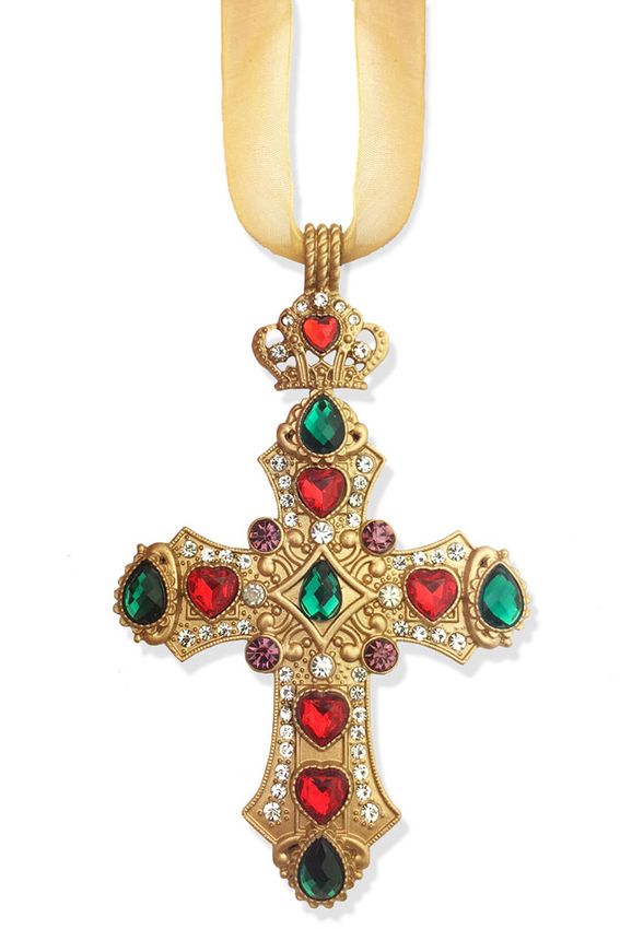 Cross With Ribbon Around It