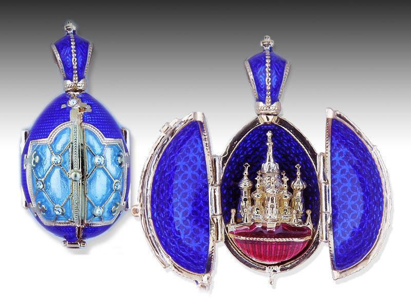 Open Up Pendant Locket with St Basil Cathedral and Cross - at Holy ...