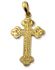 Orthodox Three Barred Reversible Gold Cross, 14 KT - at Holy Trinity Store