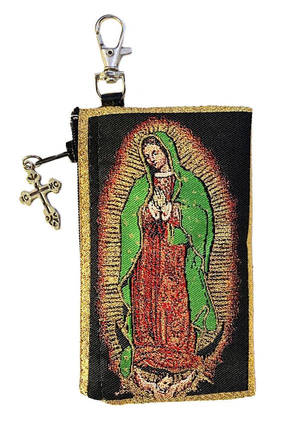 Our Lady Of Guadalupe, Tapestry Holder for Rosary with Key Chain - at ...