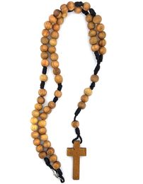 Olive Wood Rosary Beads Prayer Rope with Cross - at Holy Trinity Store