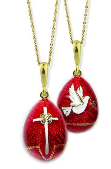 Reversible Egg Pendant "Holy Spirit/Cross" with Chain - at Holy Trinity ...