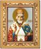 Saint Nicholas, Orthodox Icon in Frame with Stand - at Holy Trinity Store