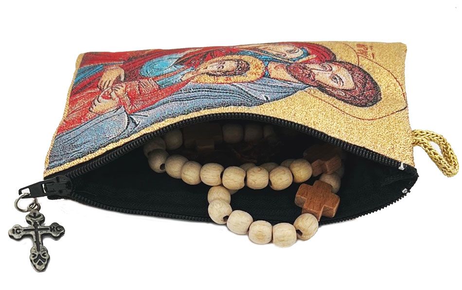 The Holy Family, Rosary Pouch Case - at Holy Trinity Store