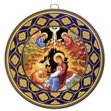 Round Framed Orthodox Icons, Wooden Based - at Holy Trinity Store