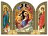 The Nativity, Icon Triptych With Archangel and Guardian Angel - at Holy Trinity Store