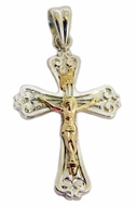 Two Tone: Sterling Silver (925) and 14 Kt Gold Accent Crosses - at Holy ...